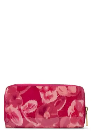 LOUIS VUITTON Monogram Vernis Ikat Flower Zippy Continental