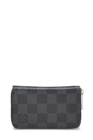 LOUIS VUITTON Damier Graphite Zippy Coin Purse - Black