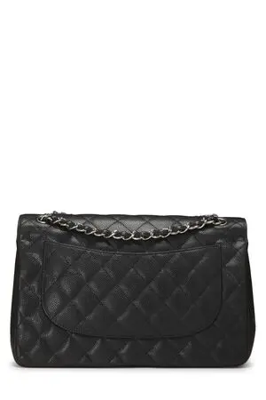 Chanel Quilted Caviar Classic Double Flap Shoulder Bag