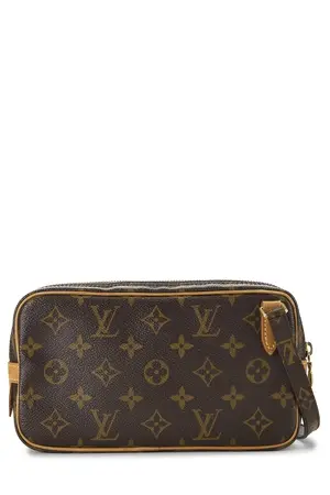 LOUIS VUITTON Monogram Canvas Pochette Marly Bandouliere - Brown