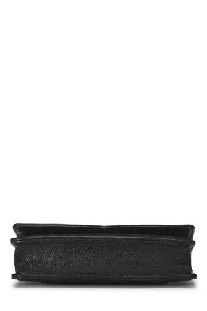 Chanel Quilted Caviar Classic Wallet On Chain - Black