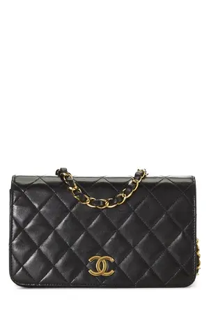 CHANEL Chanel Quilted Lambskin Full Flap Mini