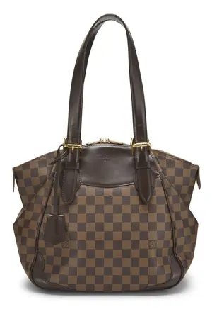 LOUIS VUITTON Damier Ebene Verona Shoulder Bag - Brown
