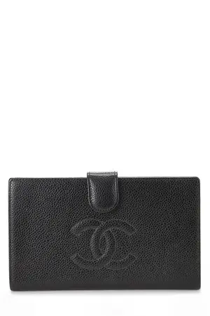 Chanel Caviar Timeless 'cc' Long Wallet - Black