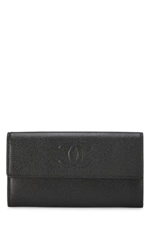 Chanel Caviar Timeless 'cc' Long Wallet - Black