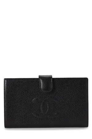 Chanel Caviar Timeless 'cc' Long Wallet - Black