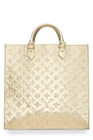 LOUIS VUITTON Monogram Miroir Sac Plat - Gold