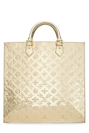 LOUIS VUITTON Monogram Miroir Sac Plat - Gold