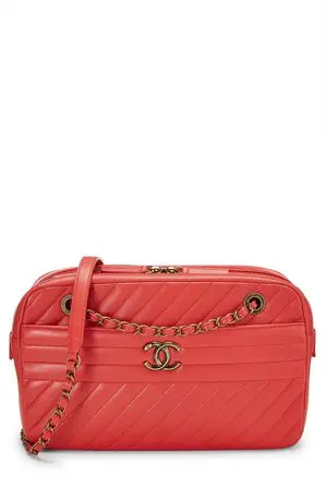 Chanel Quilted Lambskin Diagonal Camera Bag
