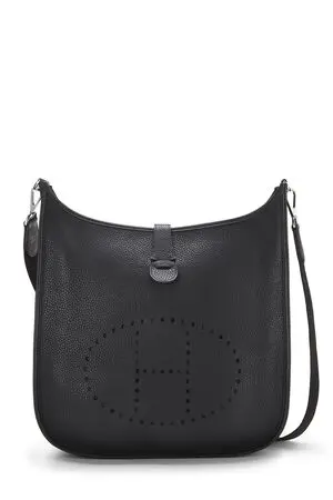 Hermès Clemence Evelyne Iii Bag - Black