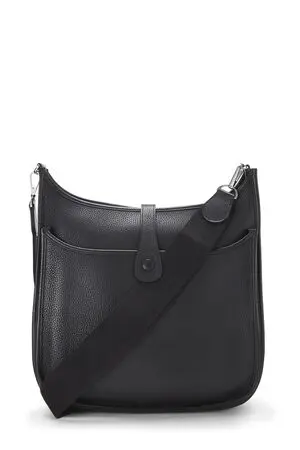 Hermès Clemence Evelyne Iii Bag - Black