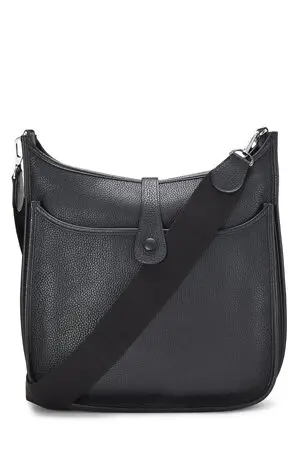 Hermès Clemence Evelyne Iii Bag - Black