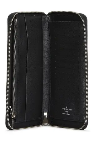 LOUIS VUITTON Damier Graphite Zippy Vertical Wallet - Black