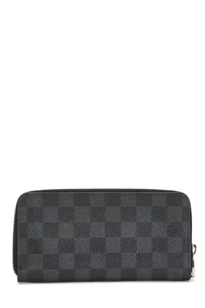 LOUIS VUITTON Damier Graphite Zippy Vertical Wallet - Grey