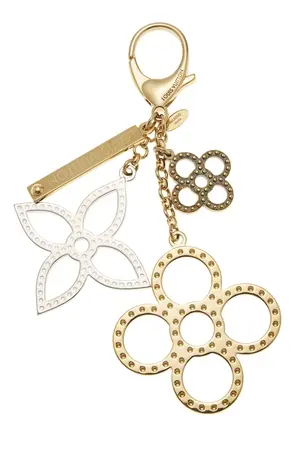 LOUIS VUITTON Louis Vuitton Metal Tapage Bag Charm Silver