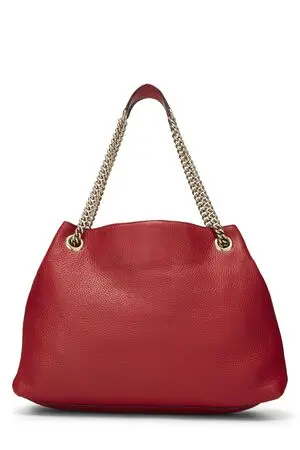 Gucci Soho Chain Tote - Red