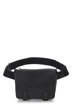 LOUIS VUITTON Grained Calfskin Bum Bag - Black