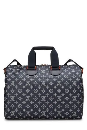 LOUIS VUITTON Monogram Upside Down Ink Speedy Bandouliere 40 - Navy