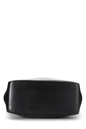 Burberry Haymarket Check Pocket Shoulder Bag - Black