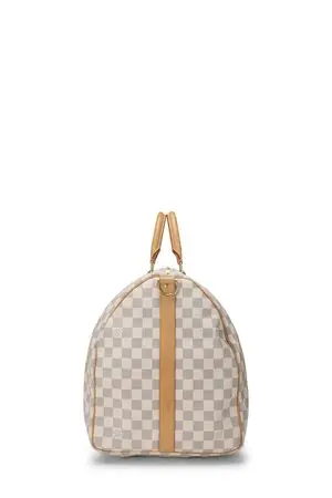 LOUIS VUITTON Damier Azur Keepall Bandouliere 55 - White