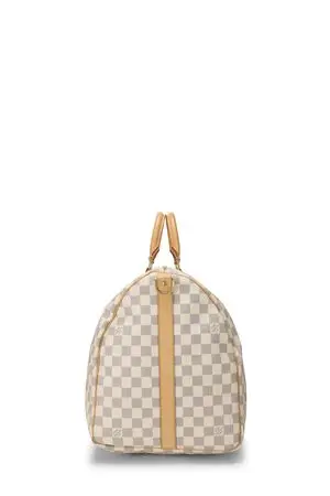 LOUIS VUITTON Damier Azur Keepall Bandouliere 55 - White