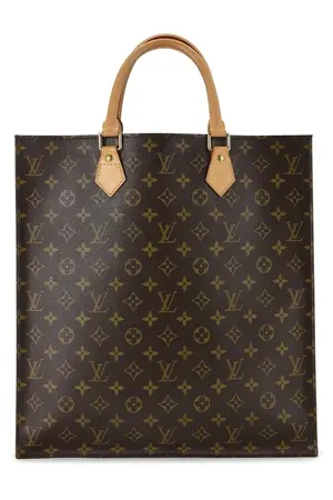 LOUIS VUITTON Monogram Canvas Sac Plat - Brown