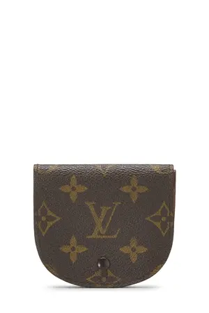 LOUIS VUITTON Monogram Canvas Porte-monnaie Gousset - Brown