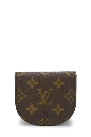 LOUIS VUITTON Monogram Canvas Porte-monnaie Gousset - Brown