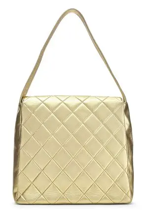 Chanel Metallic Lambskin Double Pocket Shoulder Bag