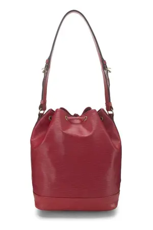 LOUIS VUITTON Epi Noe Bucket Bag - Red