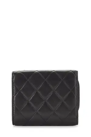 Chanel Quilted Lambskin Compact Wallet