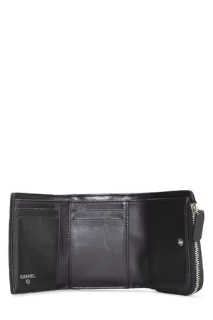 Chanel Quilted Lambskin Compact Wallet