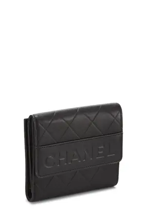 Chanel Quilted Lambskin Compact Wallet