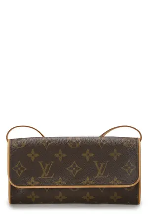 LOUIS VUITTON Monogram Canvas Pochette Twin - Brown