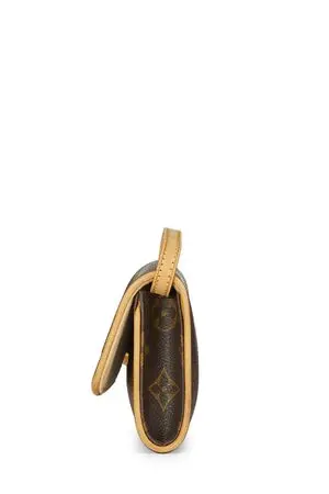 LOUIS VUITTON Monogram Canvas Pochette Twin Bag - Brown