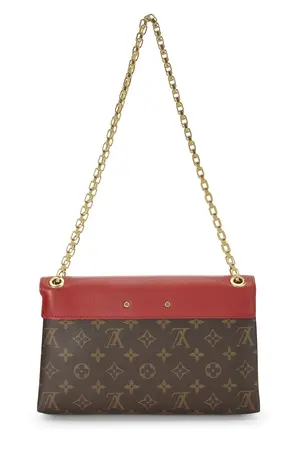 LOUIS VUITTON Monogram Canvas Pallas Chain Bag - Pink