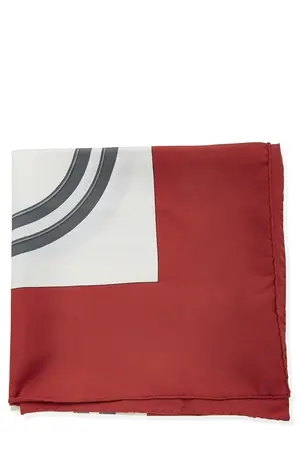 Hermès Multicolor 'brides De Gala' Silk Scarf 90 - Red