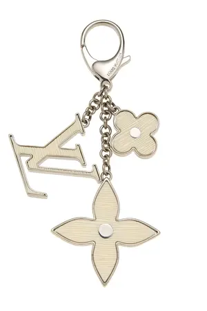 LOUIS VUITTON Fleur De Epi Bag Charm - White