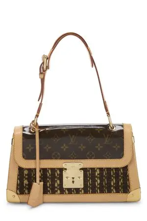 LOUIS VUITTON Monogram Tweedy Zip Shoulder Bag - Brown