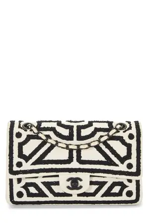 Chanel Lambskin Crystal Embroidered Garden Of Versailles Classic Double Flap Medium