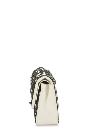 Chanel Lambskin Crystal Embroidered Garden Of Versailles Classic Double Flap Medium