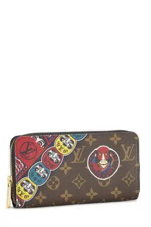 LOUIS VUITTON Monogram Canvas Kabuki Zippy Wallet