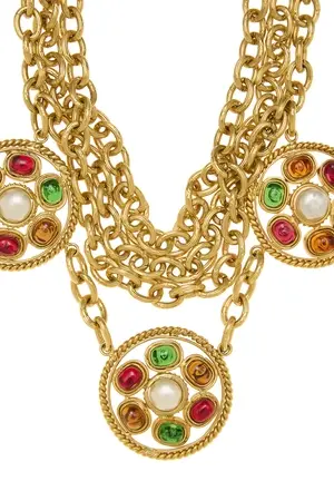 Chanel Gripoix Pendant Necklace