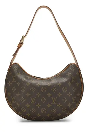 LOUIS VUITTON Monogram Canvas Croissant - Brown