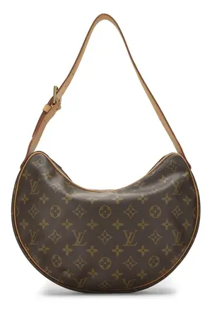 LOUIS VUITTON Monogram Canvas Croissant - Brown