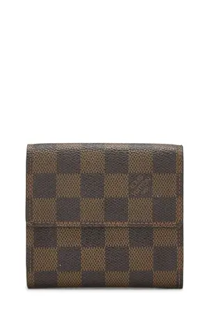 LOUIS VUITTON Damier Ebene Elise Wallet