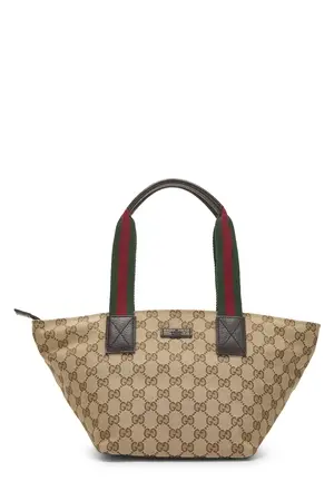 Gucci Original Gg Canvas Soft Zip Tote - Beige