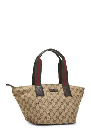 Gucci Original Gg Canvas Soft Zip Tote