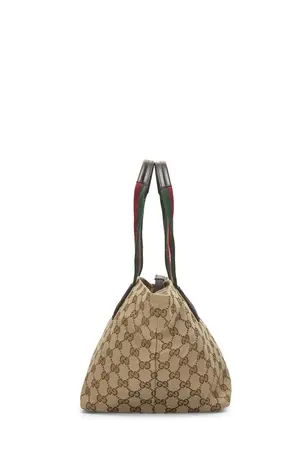 Gucci Original Gg Canvas Soft Zip Tote