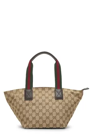 Gucci Original Gg Canvas Soft Zip Tote